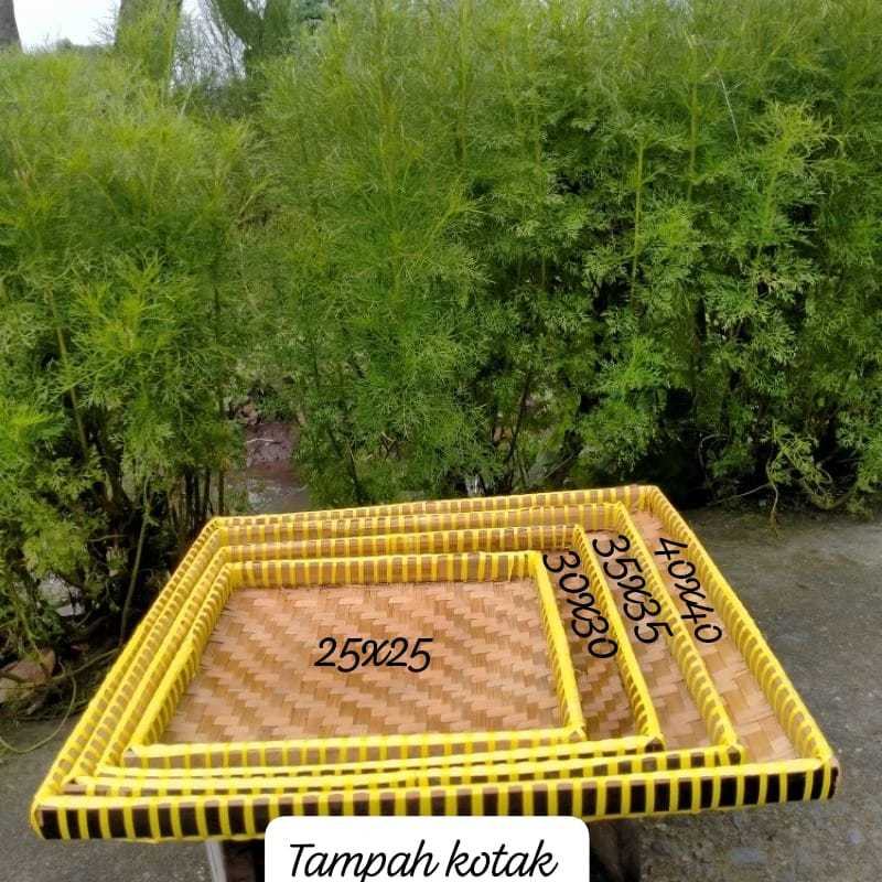 Jual TAMPAH BAMBU KOTAK / NAMPAN KOTAK BAMBU / NYIRU TUMPENG NAMPAH ...