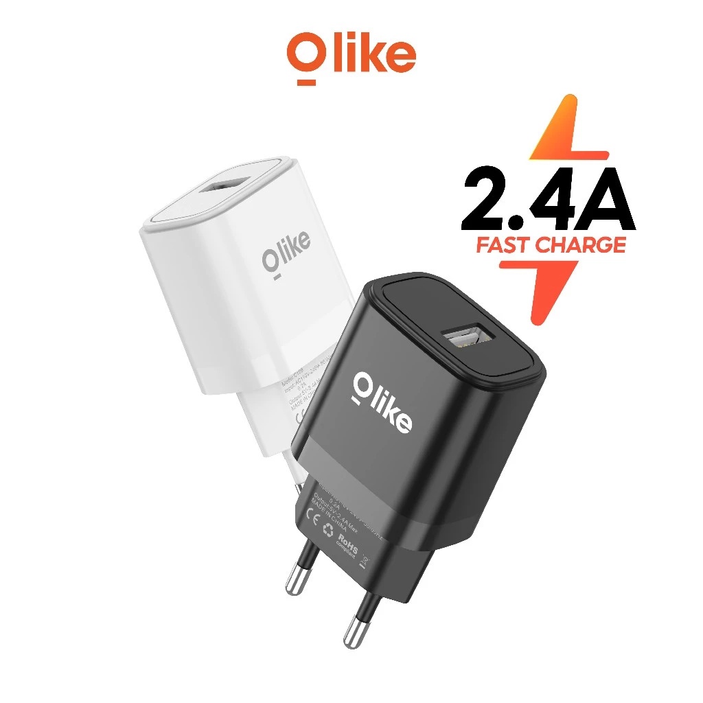 Jual OLIKE Adaptor Charger C109 Batok Charger 1USB 2.4A Small ...