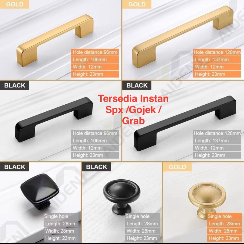 Jual Tarikan Gagang Handle Laci Pintu Lemari Minimalis | Shopee Indonesia