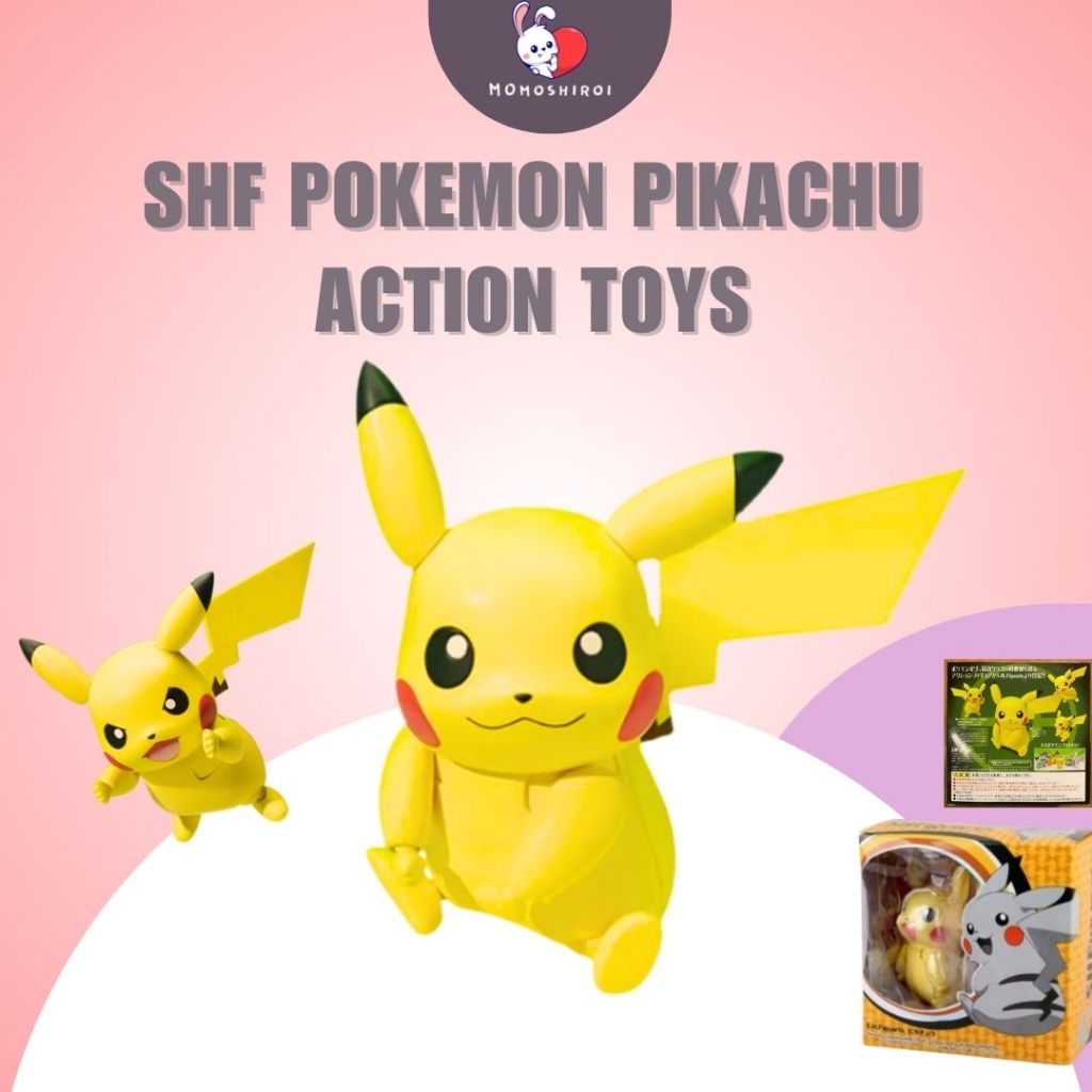 Jual Action Figure SHF Pikachu / Mainan anak Pokemon Figures Figurine ...