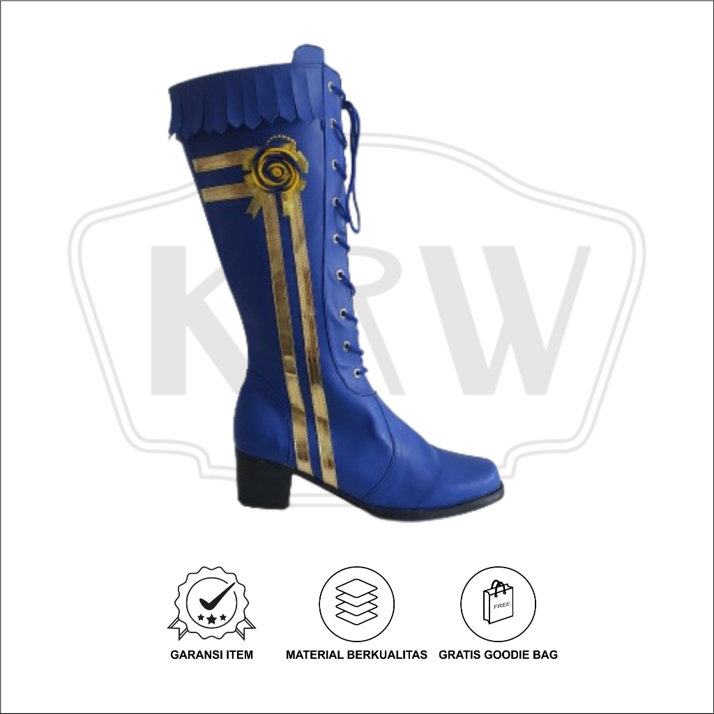 Jual KRW Sepatu Karnaval Maskot Mayoret Dance Konser - Anna Biru Mas ...