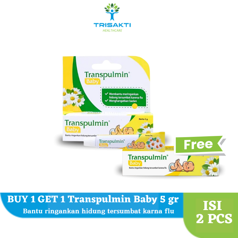 Jual BELI 1 GRATIS 1 Transpulmin Baby Balsam 5 gr Pereda Flu dan Hidung ...