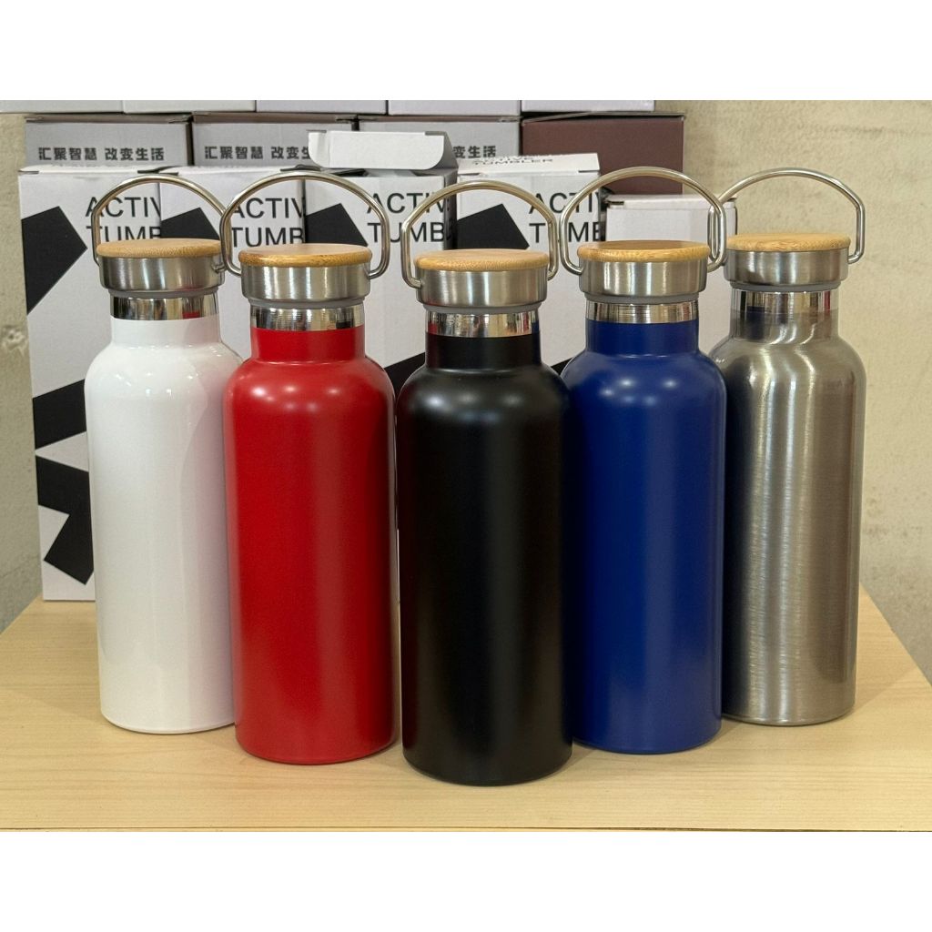 Jual Botol Arizona HLC9027 tumbler minum tutup bambu stainless 500 ml ...