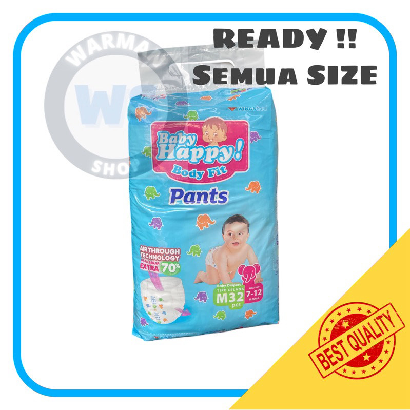 Jual POPOK PAMPERS BABY HAPPY (TIPE CELANA) | Shopee Indonesia