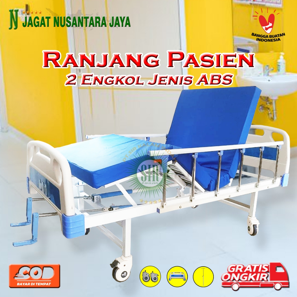Jual Harga Bed Pasien ABS 2 Crank Paling Murah LUNA LIFE Di Shopee ...