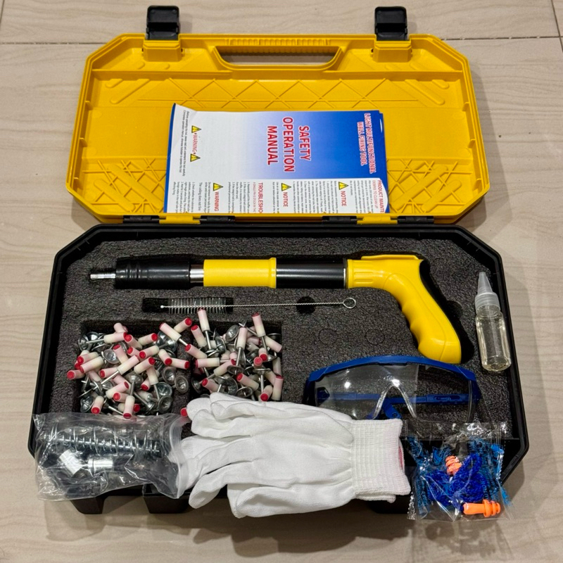 Jual MARTELLO GUN RAMSET KOMPLIT BOX PVC nail gun faster gan alat paku ...