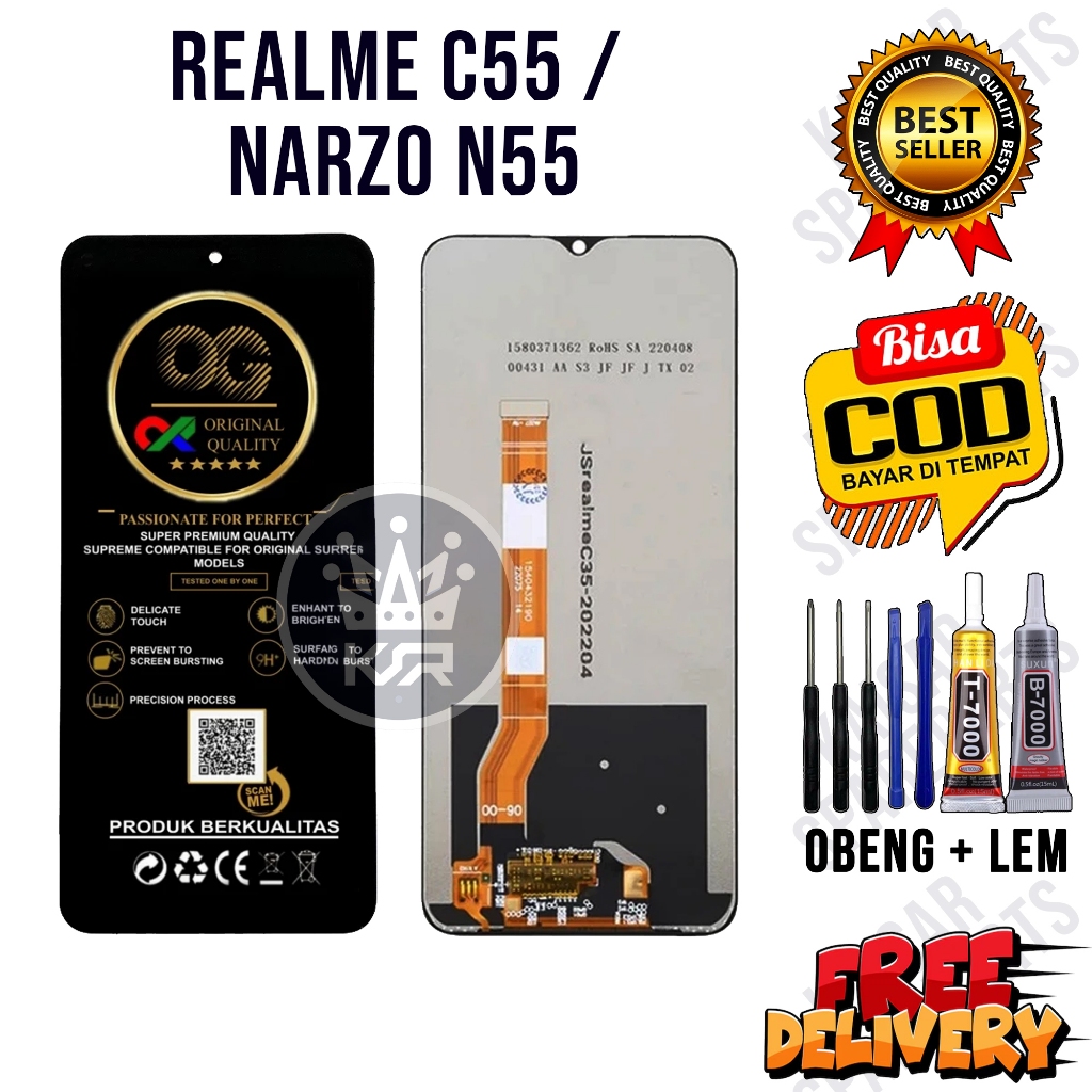 Jual LCd Touchscreen REALME C55 / NARZO N55 Original OEM Fullset | Shopee Indonesia