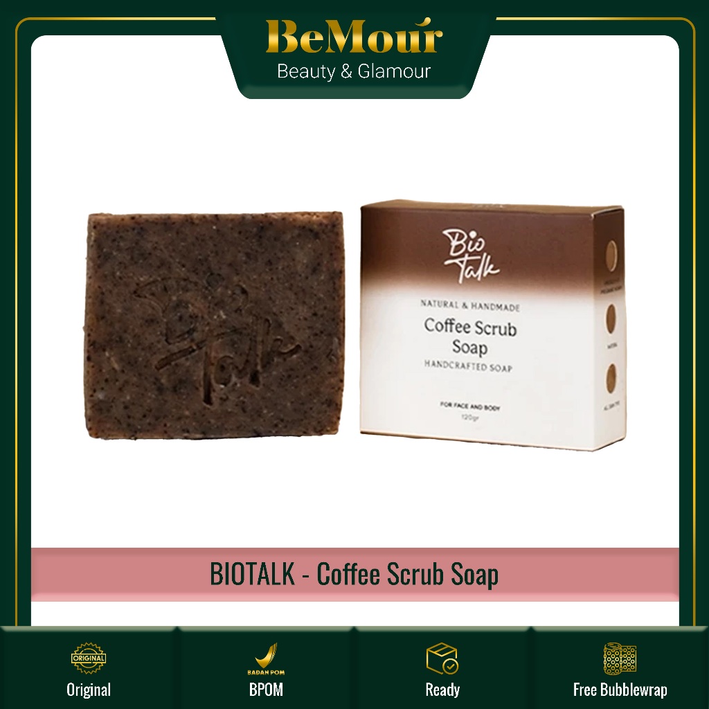 Jual BIOTALK - COFFEE SCRUB BAR SOAP ( 120 g ) - Sabun Batang Mandi ...