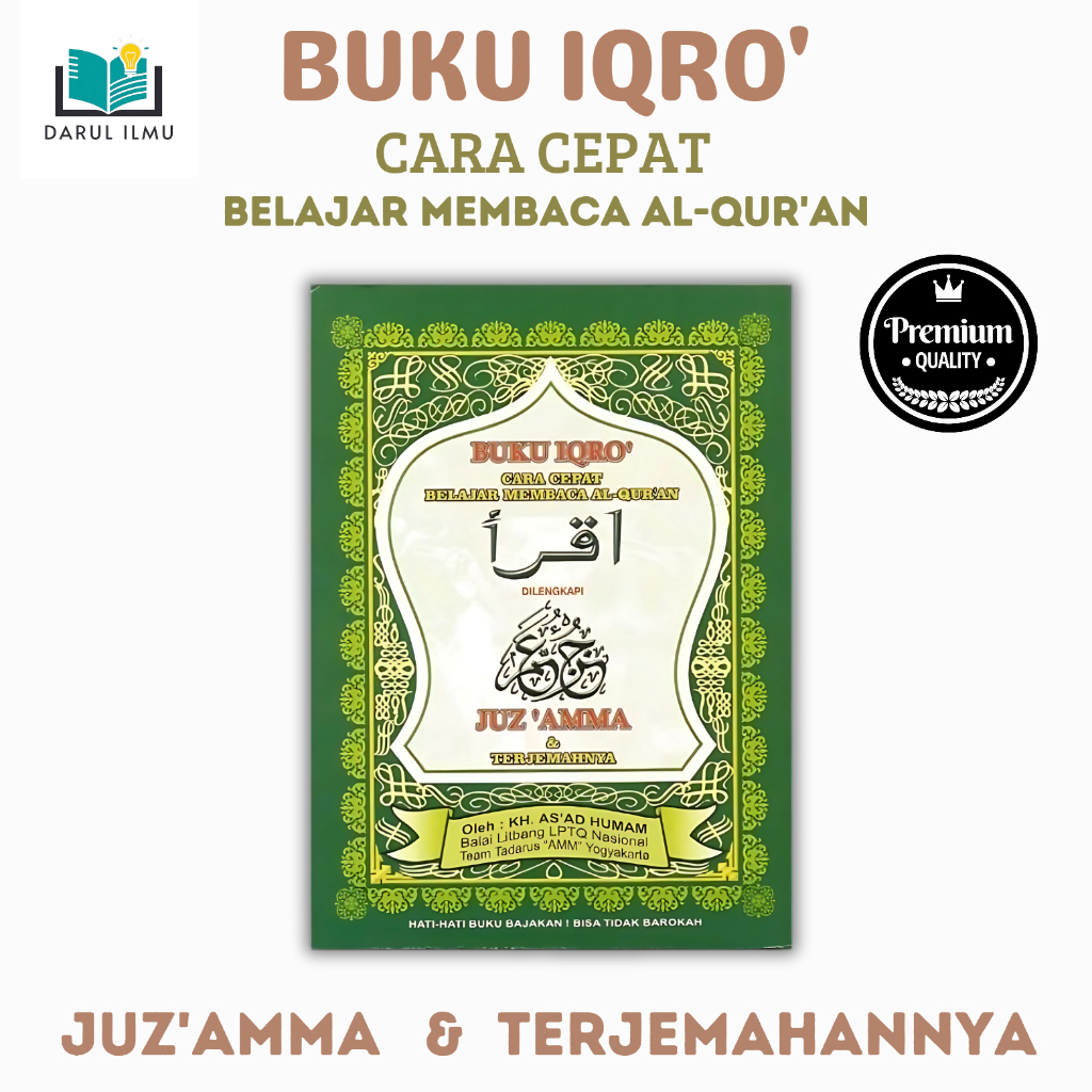 Jual IQRO JUZ AMMA CARA CEPAT BELAJAR MEMBACA AL QURAN (KH ASAD HUMAM ...