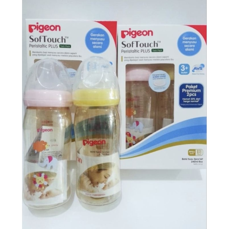 Jual Ecer Satuan Botol Pigeon PPSU 240ml Wideneck Nipple Size M 3m / Pigeon PPSU Bottle | Shopee ...