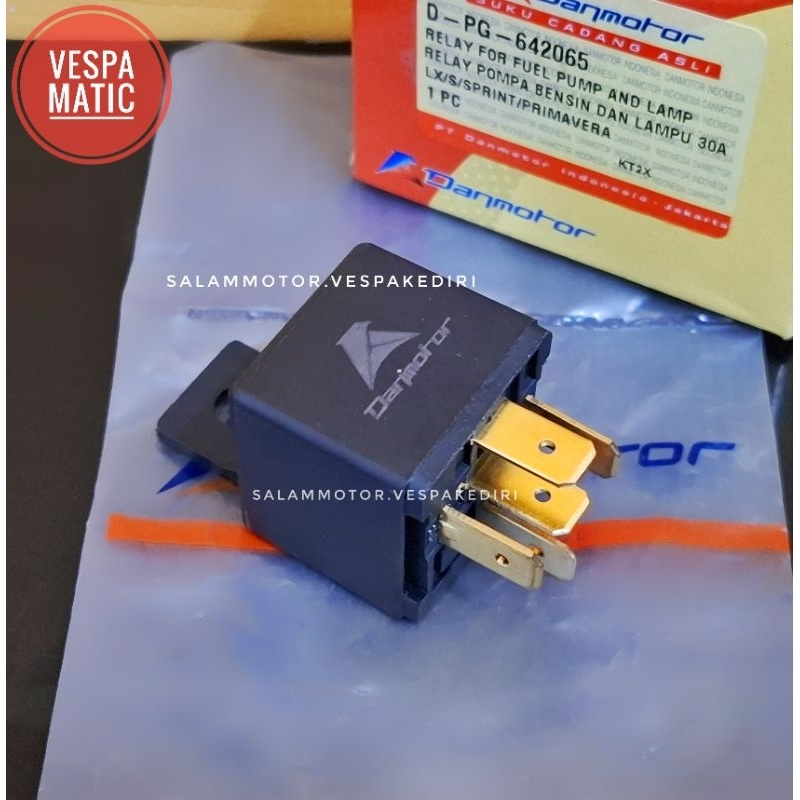 Jual Relay pompa bensin dan lampu 30A vespa matic Lx S Primavera sprint ...