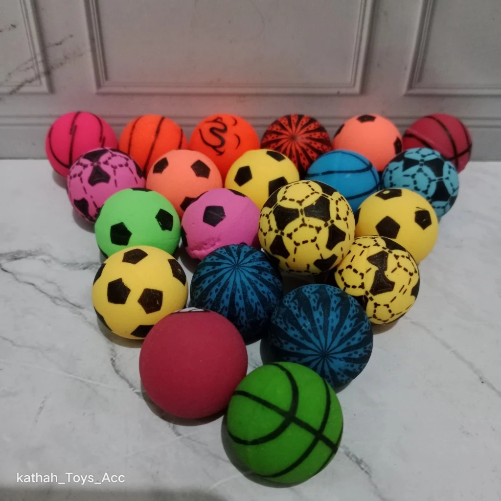 Jual bola bekel besar 4cm corak / beklen / mainan bola bekel / mainan ...