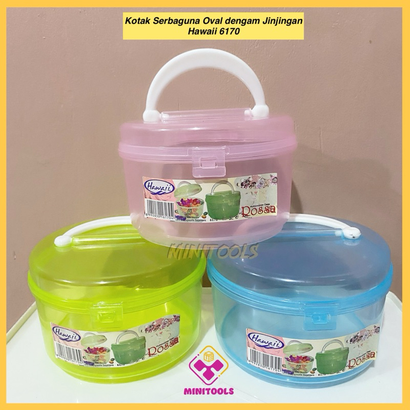 Jual Hawaii Kotak Serbaguna Oval dengan Jinjingan 6170 | Shopee Indonesia