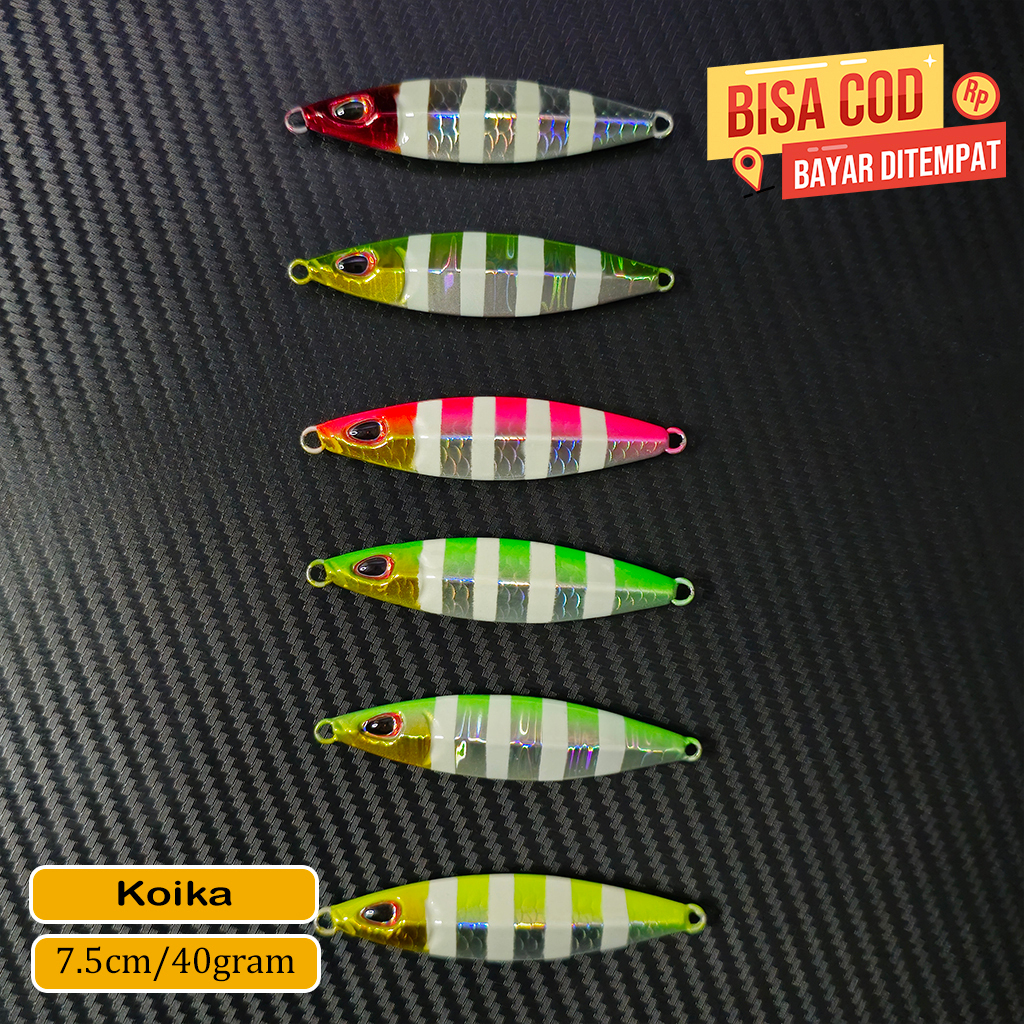 Jual Umpan Mancing Metal Jig Koika GID Home Made 7.5cm / 40gram 1pcs | Shopee Indonesia