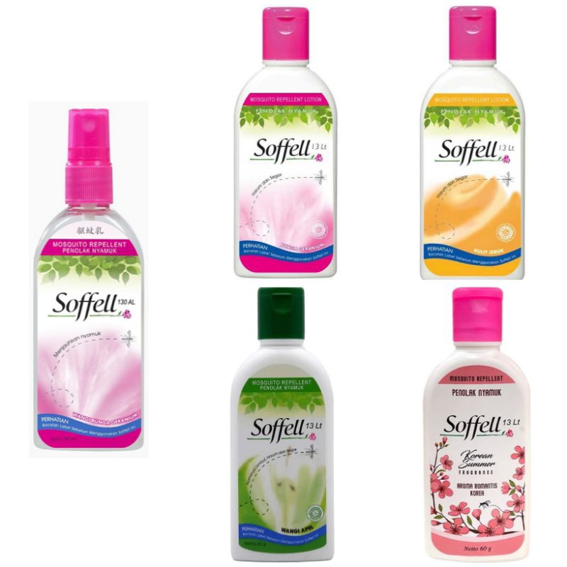 Jual Soffell Geranium Jeruk Apel korean summer Botol Lotion Anti nyamuk sofel spray | Shopee ...