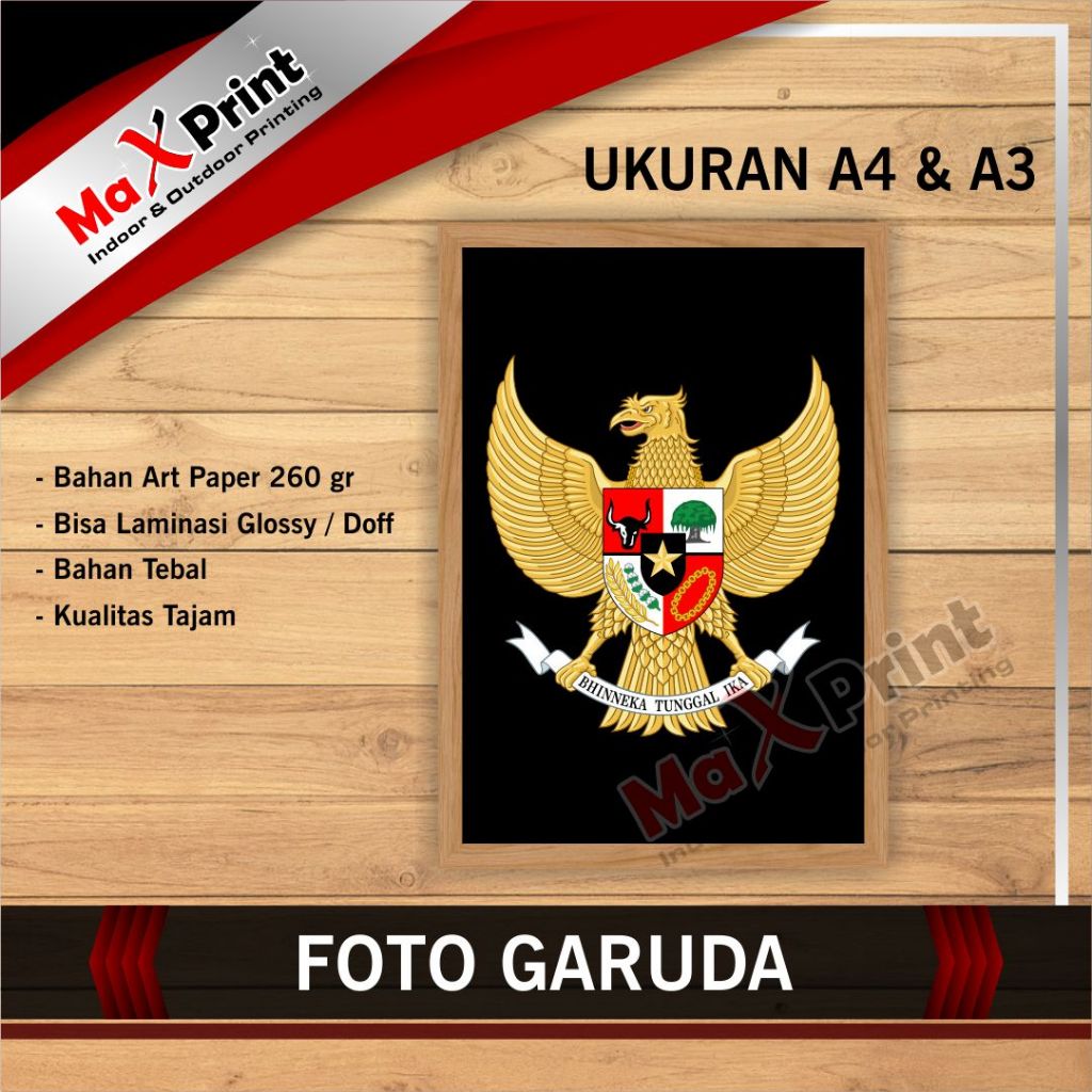 Jual POSTER FOTO GARUDA UKURAN A4 & A3 | Shopee Indonesia