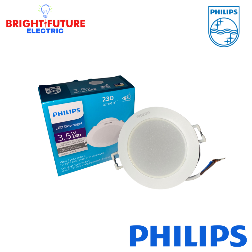 Jual Lampu PHILIPS Downlight tanam 3 inci 3.5W LED Warm White,Cool ...