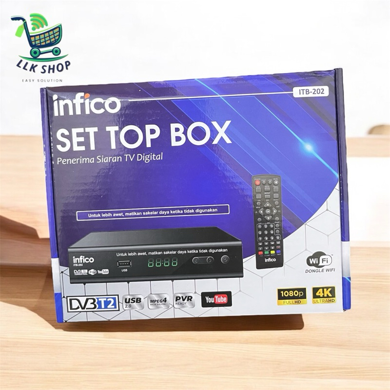 Jual SET TOP BOX INFICO | STB Infico ITB-202 | Siaran TV ANALOG KE DIGITAL | Shopee Indonesia