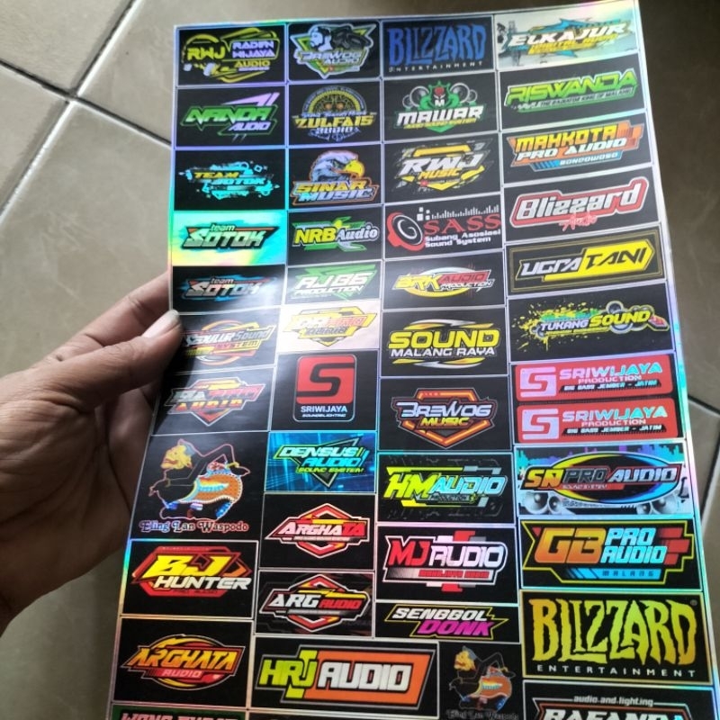 Jual STIKER SOUND | STIKER BREWOG AUDIO | STIKER RWJ AUDIO | STIKER HOLOGRAM | STIKER 1 LEMBAR ...