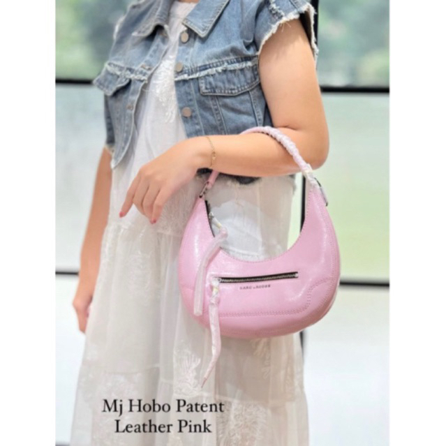 Jual MJ HOBO PATENT LEATHER PINK | Shopee Indonesia