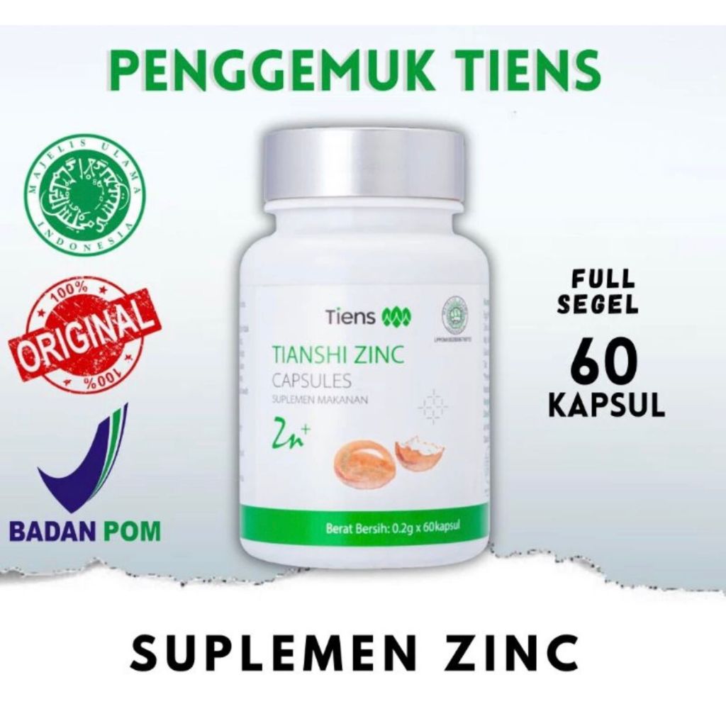 Jual Tianshi Zinc Capsules Penambah Berat Badan dan Nafsu Makan Anak ...