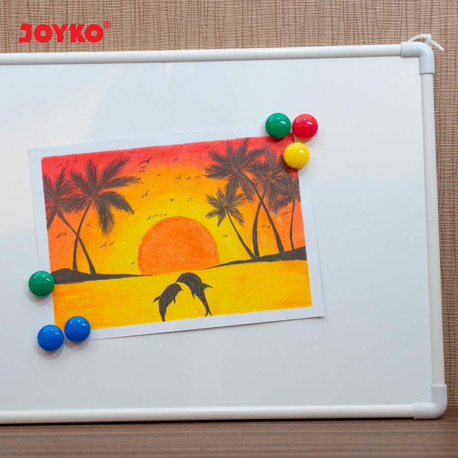 Jual Magnet Warna Magnet Papan Tulis Joyko MN-20-8 >Ukuran Produk ...