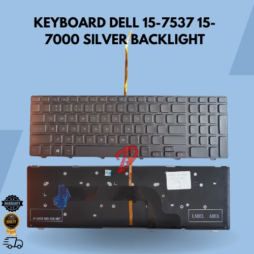 Jual KEYBOARD DELL Inspiron 15-7537 15-7000 BACKLIGHT SILVER | Shopee ...