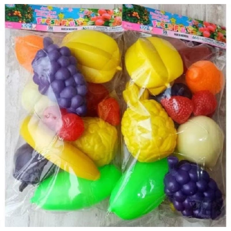 Jual Mainan Aneka Buah-Buahan Lengkap/Fruit Toys Mainan Edukasi ...