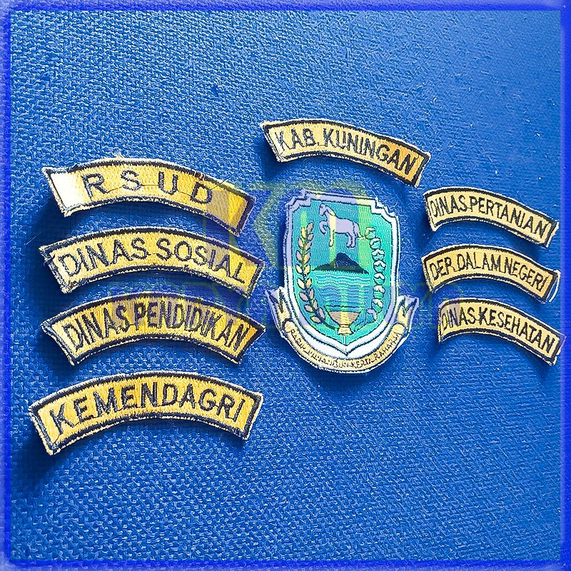 Jual Badge Bordir PNS Seragam Dinas Kabupaten Kuningan - Bordir Logo ...