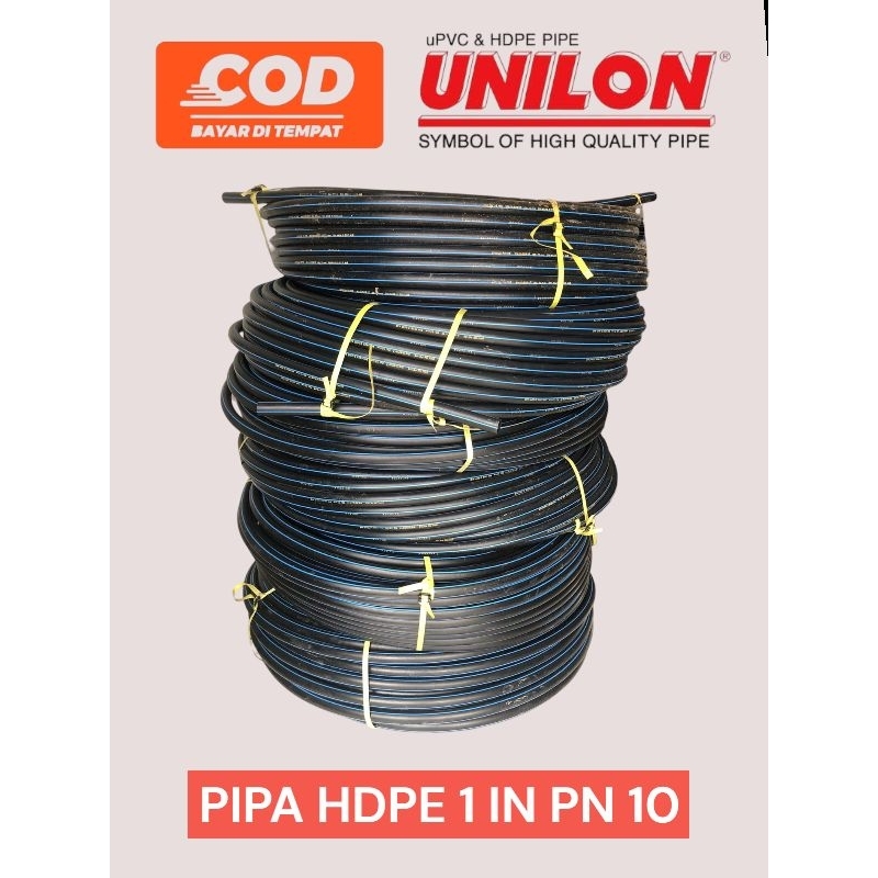 Jual Pipa hdpe 1 inch unilon pn 10 ( panjang 100 ) | Shopee Indonesia