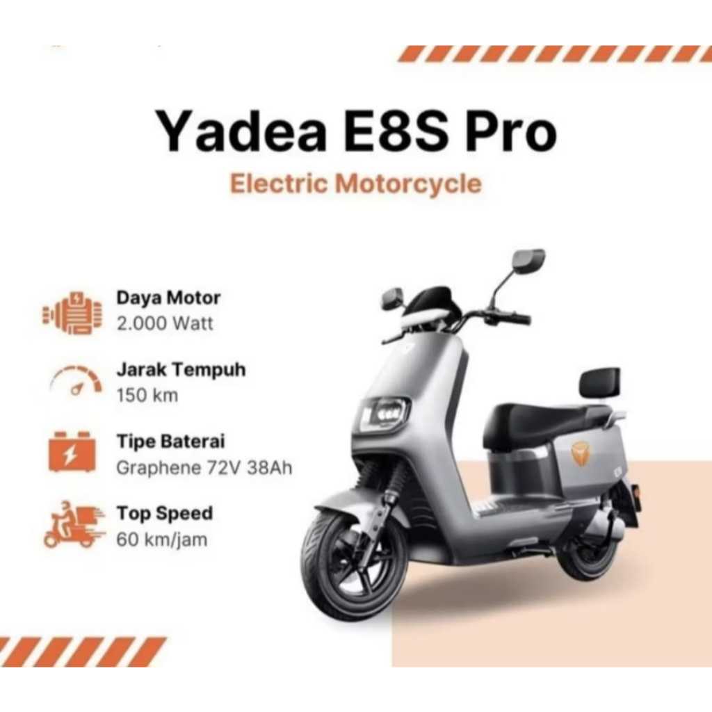 Jual YADEA E8S PRO 2000WATT | Shopee Indonesia