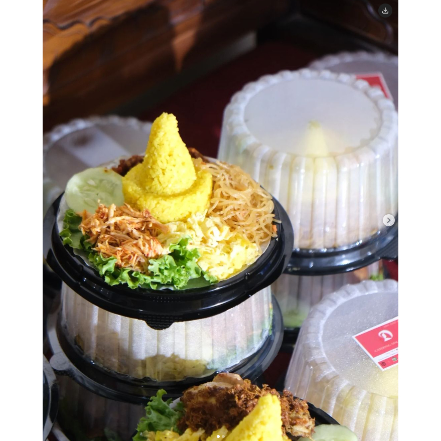 Jual Tumpeng Mini Tumini Mika Sekat Nasi Box Tumpeng Nasi Kuning Nasi ...