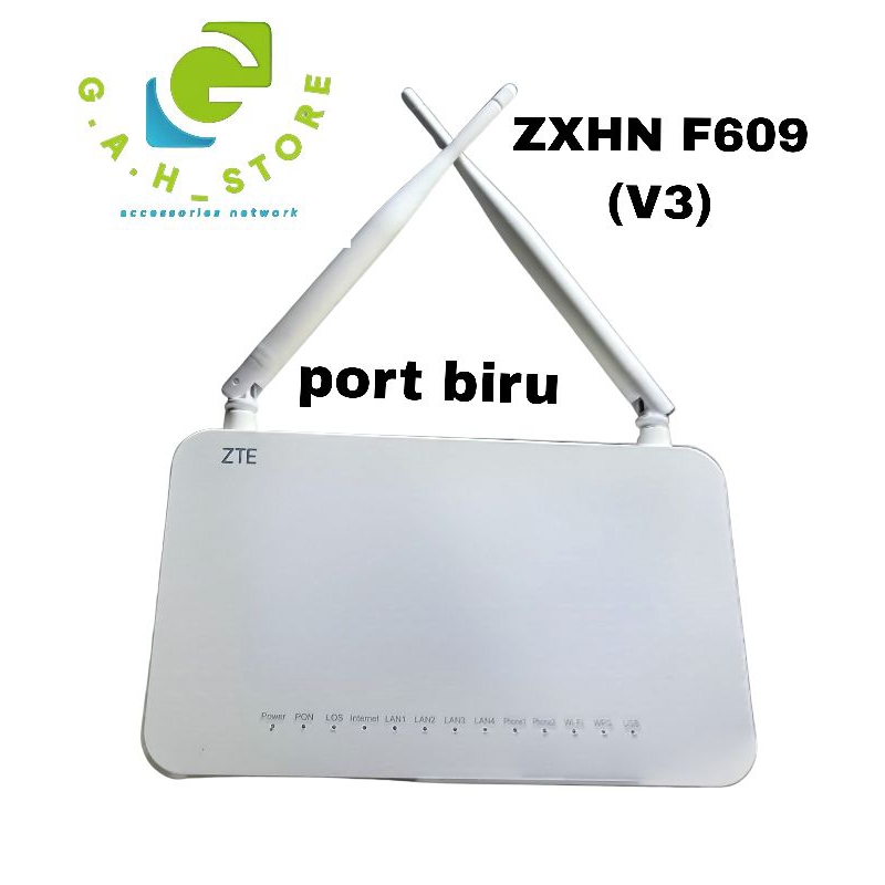 Jual MODEM/ONT GPON ZTE F609 V3+ADAPTOR 12V | Shopee Indonesia
