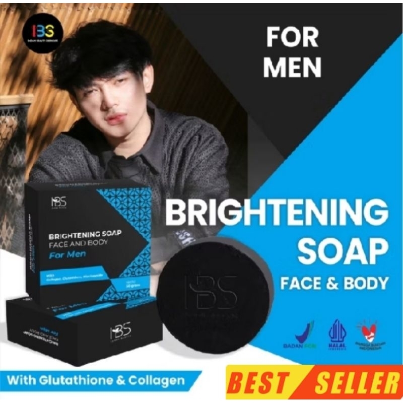 Jual IBS Brightening Soap, For Men, 50 gr BPOM, Sabun pemutih wajah ...