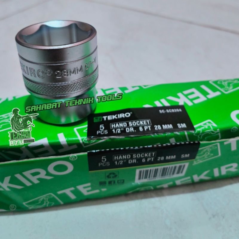 Jual Tekiro Mata Kunci Shock Ukuran 28 mm SQ 1/2" Inch Dr 6 Pt or 12 Pt | Shopee Indonesia