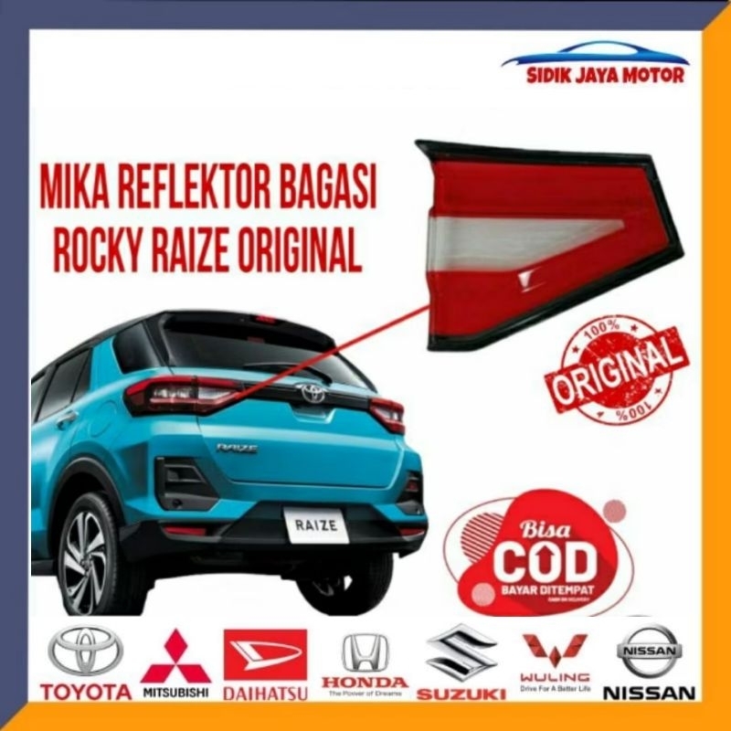 Jual Mika Lampu Bagasi RAIZE dan Rocky Original Mika REFLEKTOR Toyota ...
