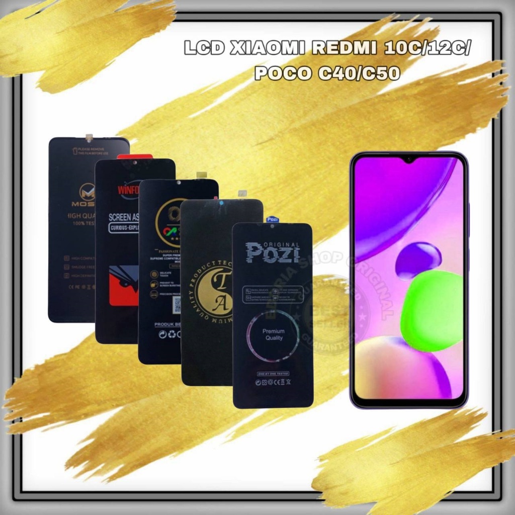 Jual LCD TOUCHSCREEN XIAOMI REDMI 10C/12C/POCO C40/C55 ORIGINAL BARU ...