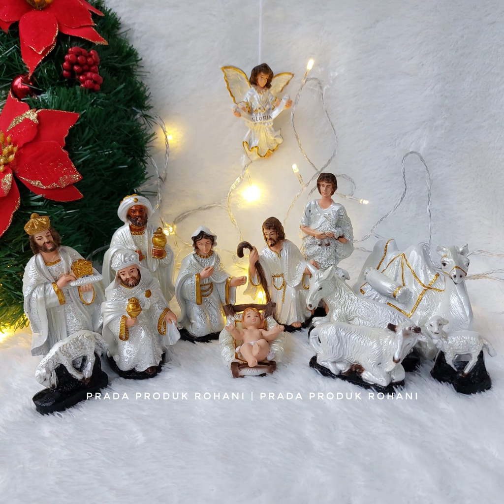 Jual Patung Set Natal 10cm/Patung Natal/Nativity Set/Goa Natal/Hadiah ...