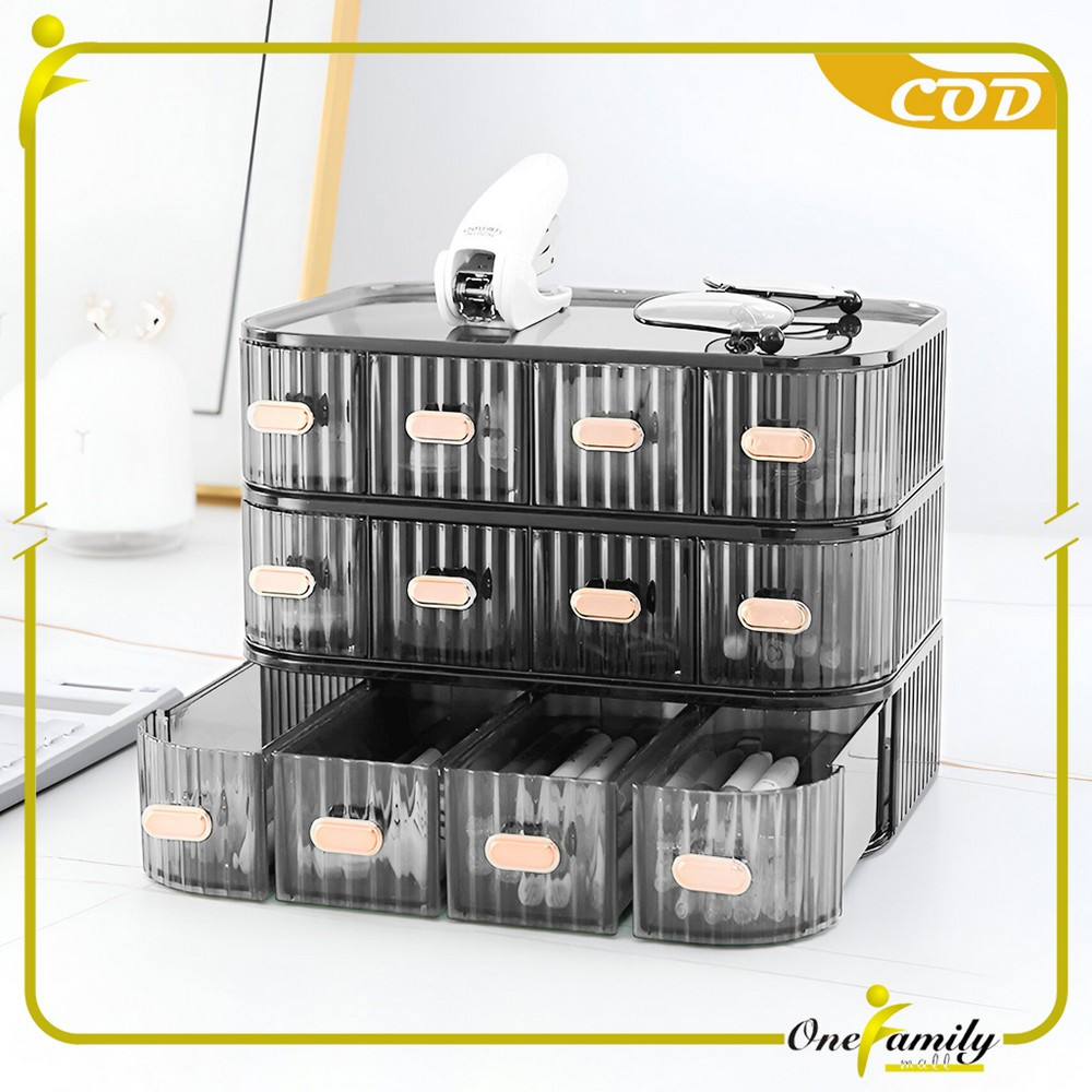 Jual ONE-C1073 Rak Laci Mini Kristal Akrilik Transparan Organizer / Rak ...