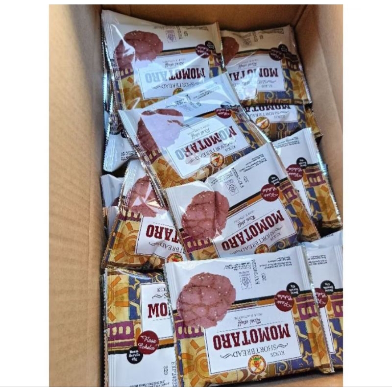 Jual KUKIS MOMOTARO COKELAT VANILLA COOKIES AOKA SHORTBREAD 45 GRAM ...