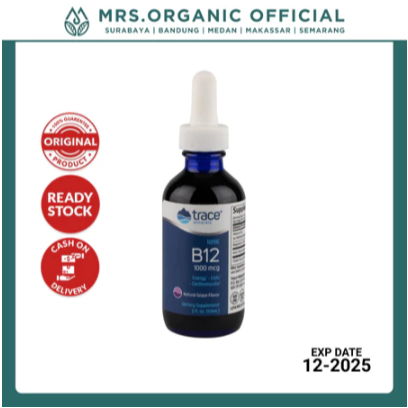 Jual Suplemen Vitamin B12 Trace Mineral Liquid Ionic 1000mcg Natural ...