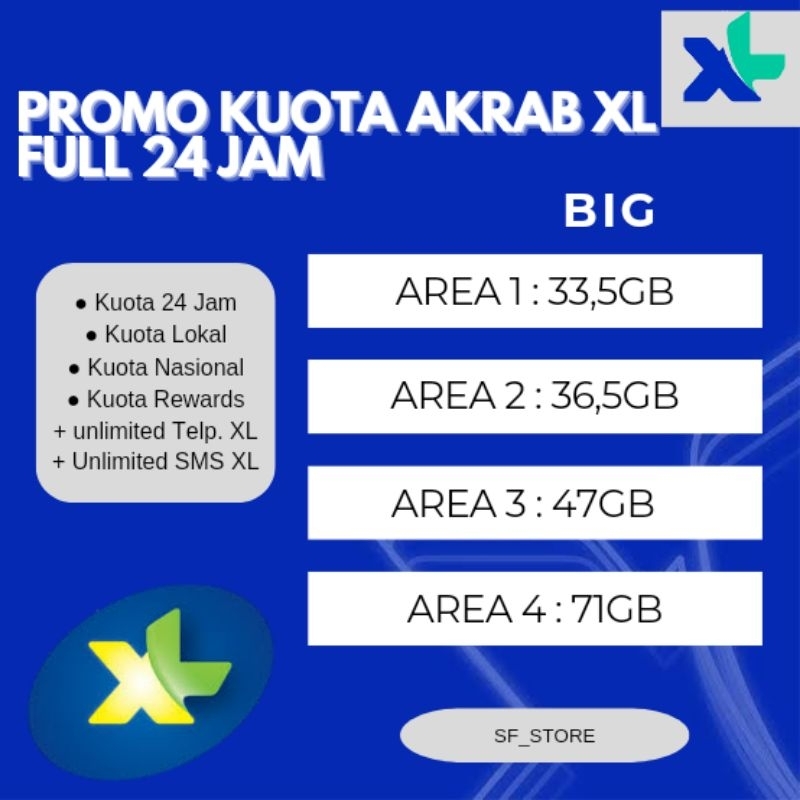Jual Kuota Data AKRAB XL BIG Murah | Shopee Indonesia
