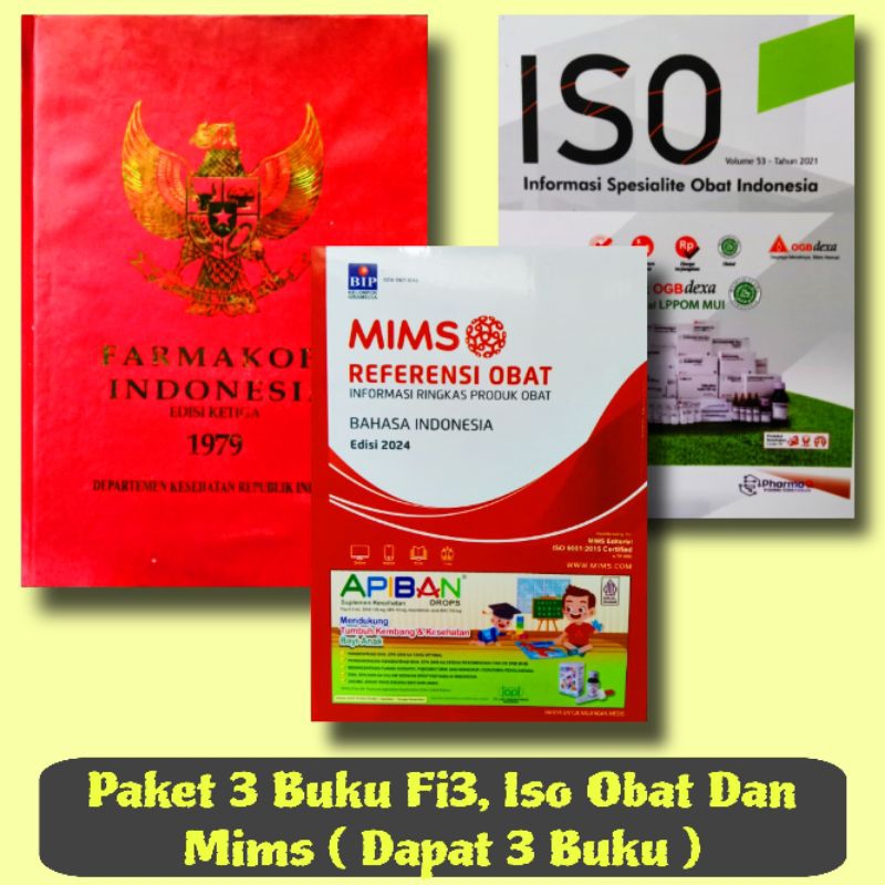 Jual Paket 3 Buku Farmasi Farmakope 3 ,Iso Dan Fornas | Shopee Indonesia