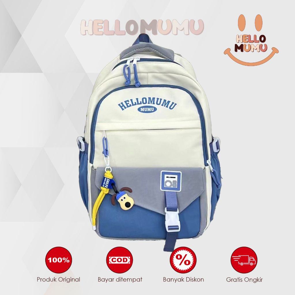 Jual Hellomumu Backpack 08 SHEEP HANGER - HM367 | Shopee Indonesia
