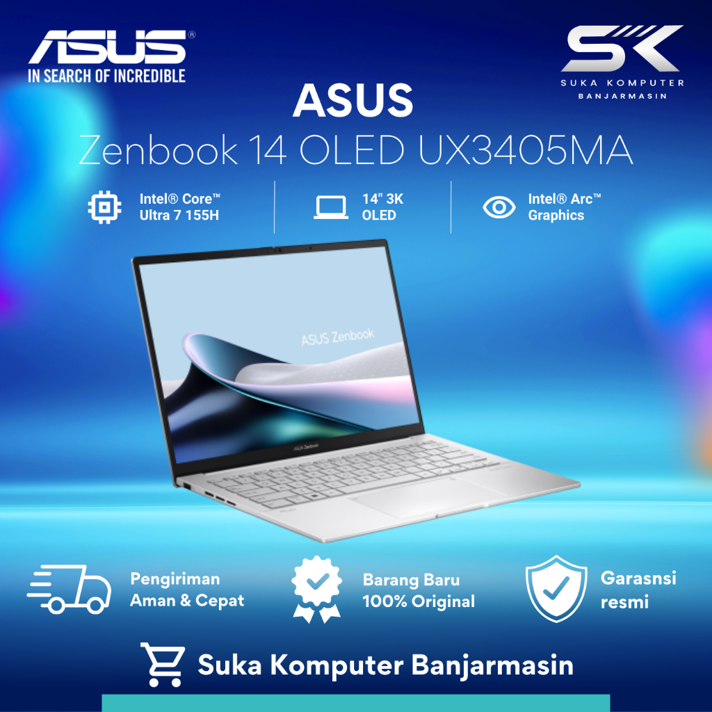 Jual Asus Zenbook 14 OLED UX3405MA-OLEDS714 /Ultra 7 155H/32GB/1TB SSD ...