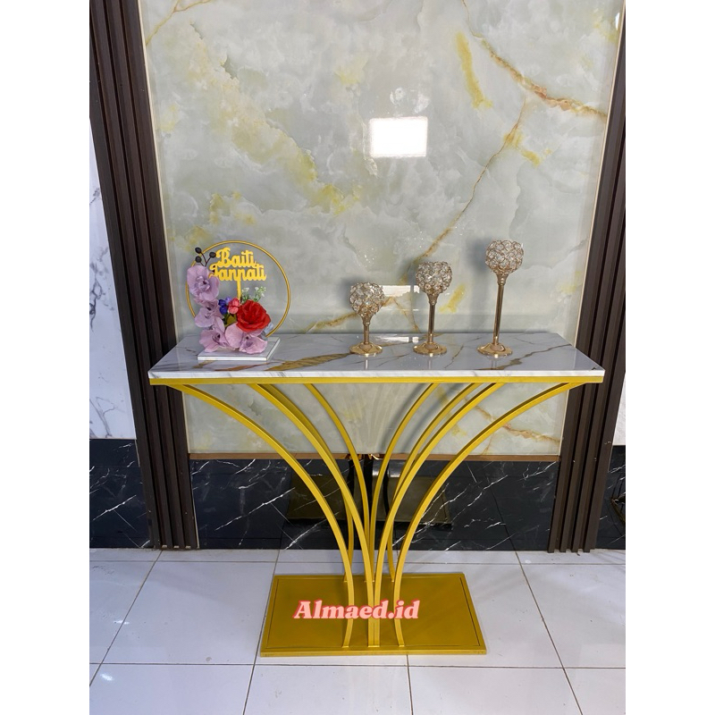Jual Meja Console Minimalis Jari-jari Rakitan/ Meja Tamu/ Meja Ruang ...