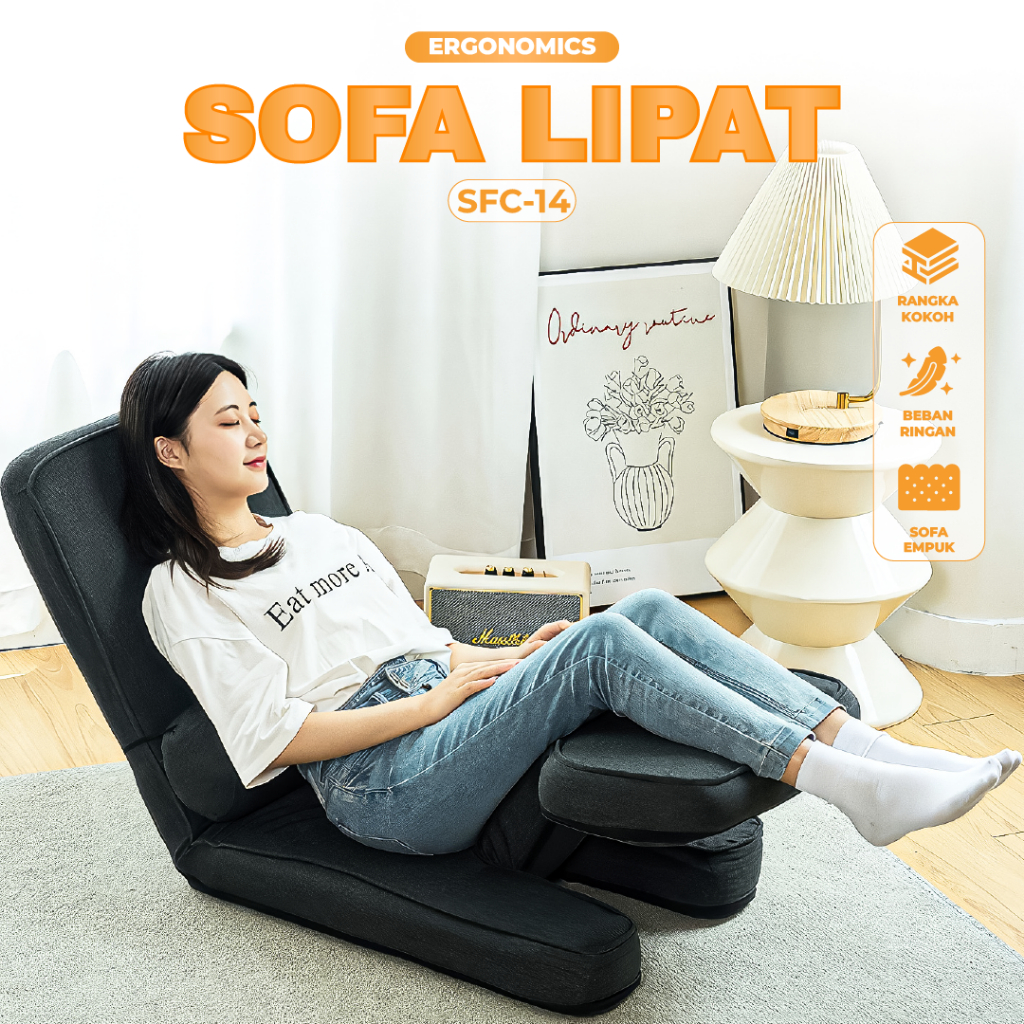 Jual GRATIS ONGKIR Sofa Bed Sofa Lantai Lipat Lesehan Kursi Lantai Sofa ...