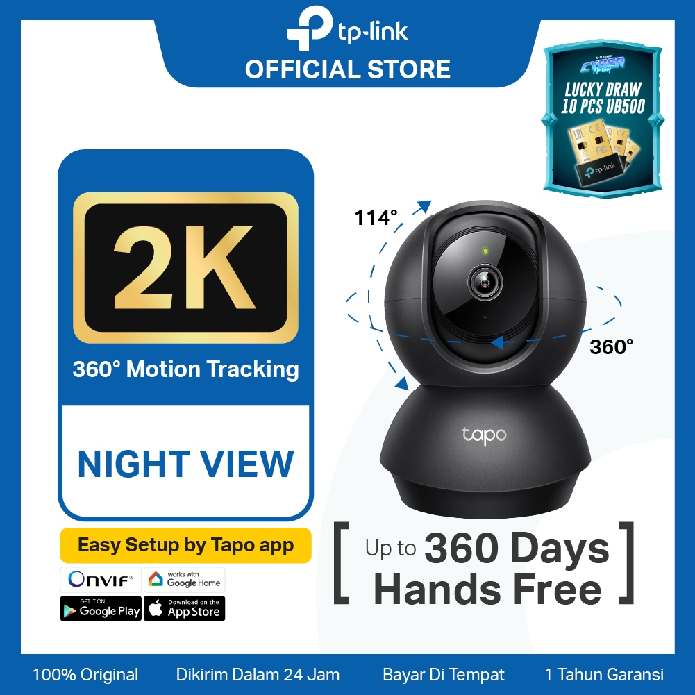 Jual TP-Link | Tapo C211 2K WiFi Camera Smart IP CCTV 360° Security 3MP Night Vision Mini 2-Way ...