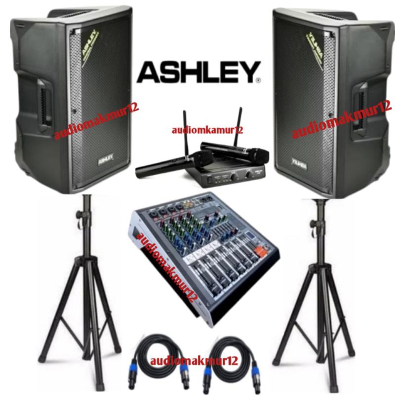 Jual Paket Sound System Ashley DB12P 12 Inch Komplit Mixer Power Firstclass FC-A 409 Dan Mic ...