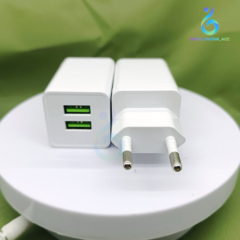 Jual Adapter Batok Charger Kepala Casan 2 Usb Vooc Mini Nonpacking ...